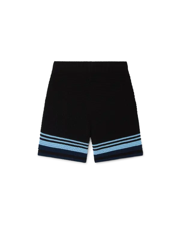 Casablanca Tennis Cotton Crochet Shorts - Multicolor