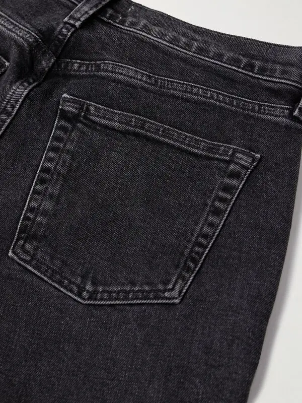 AGOLDE Valen Mid-rise Straight-leg Jeans - Black