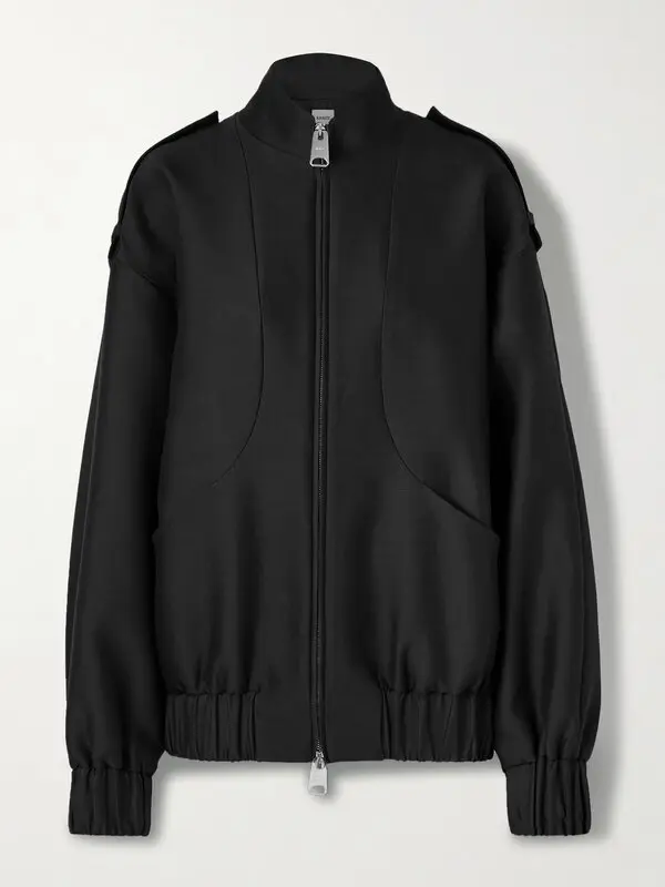 Khaite Sigi Wool And Silk-blend Faille Jacket