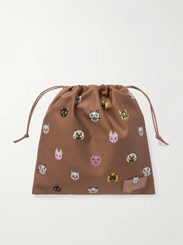 Loewe Louis Wain Printed Pouch - Neutrals