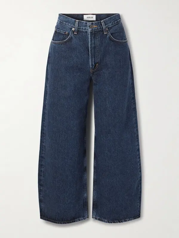 AGOLDE Low Curve Crop High-rise Wide-leg Jeans