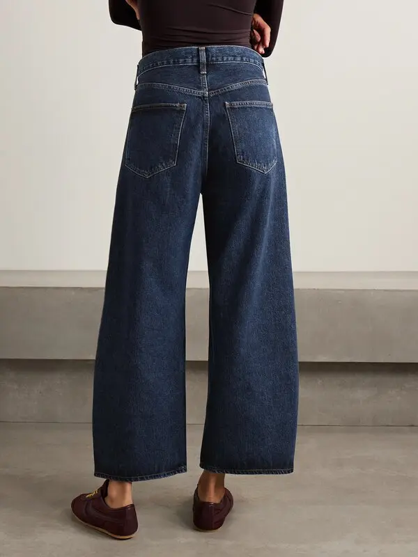 AGOLDE Low Curve Crop High-rise Wide-leg Jeans