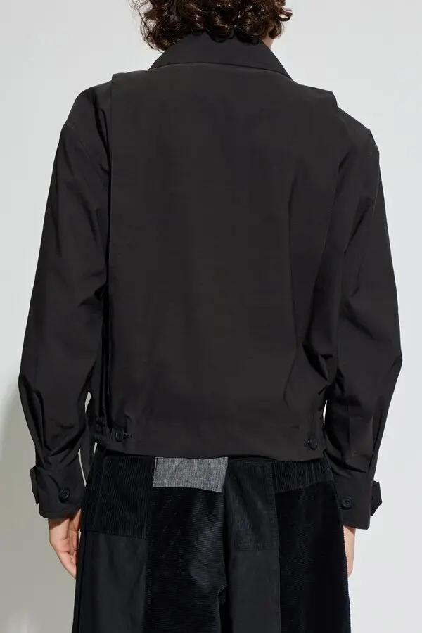 Issey Miyake Jacket With Stand Collar - Black | Editorialist
