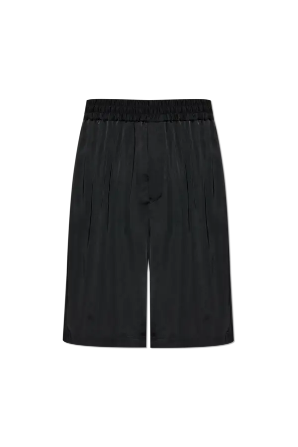 JIL SANDER Satin Shorts - Black