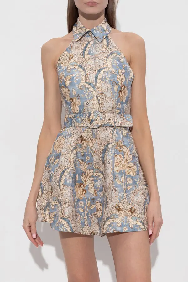 Zimmermann Sleeveless Linen Jumpsuit