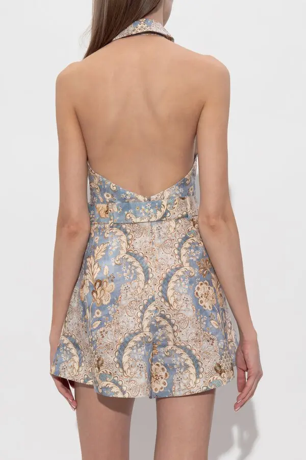 Zimmermann Sleeveless Linen Jumpsuit