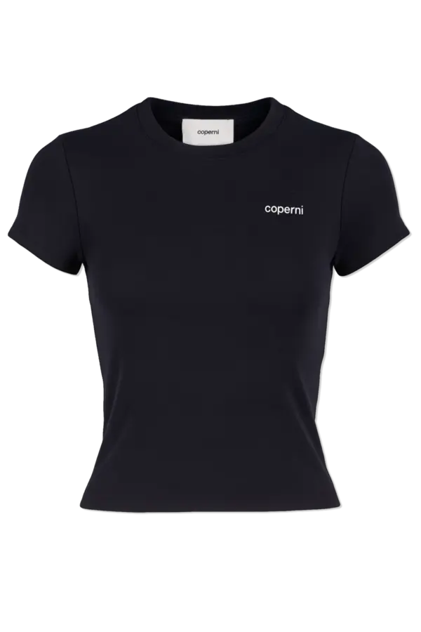 Coperni Logo Fitted T-shirt - Black