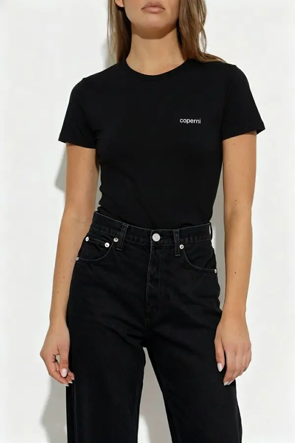 Coperni Logo Fitted T-shirt - Black