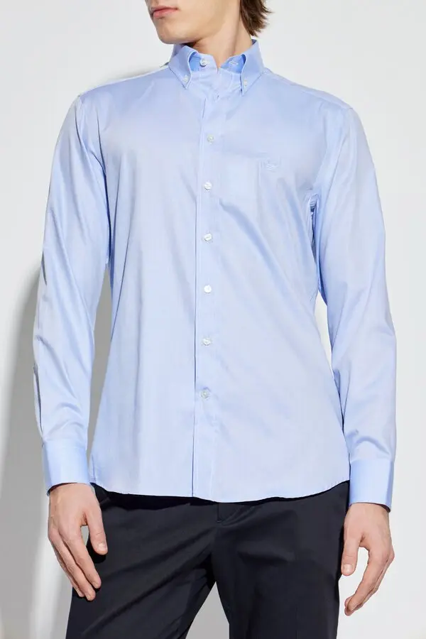 Etro Shirt With Logo - Light Blue