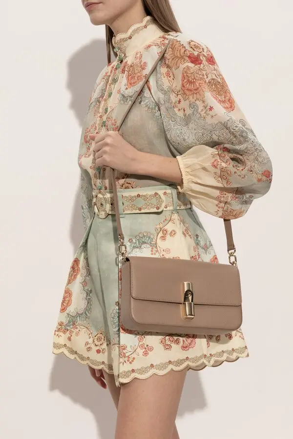 Furla Iride Small Shoulder Bag - Brown