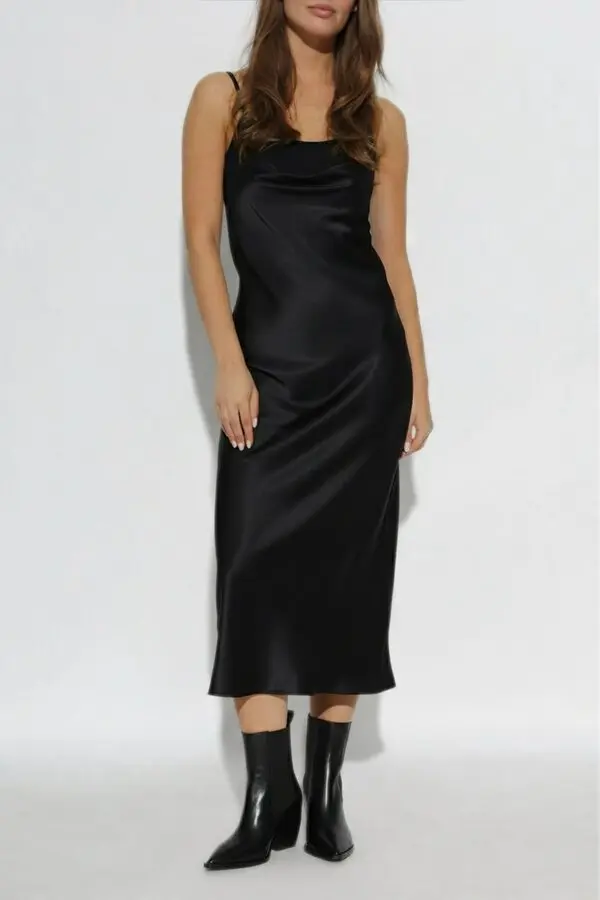 ALLSAINTS Hadley Satin Midi Dress