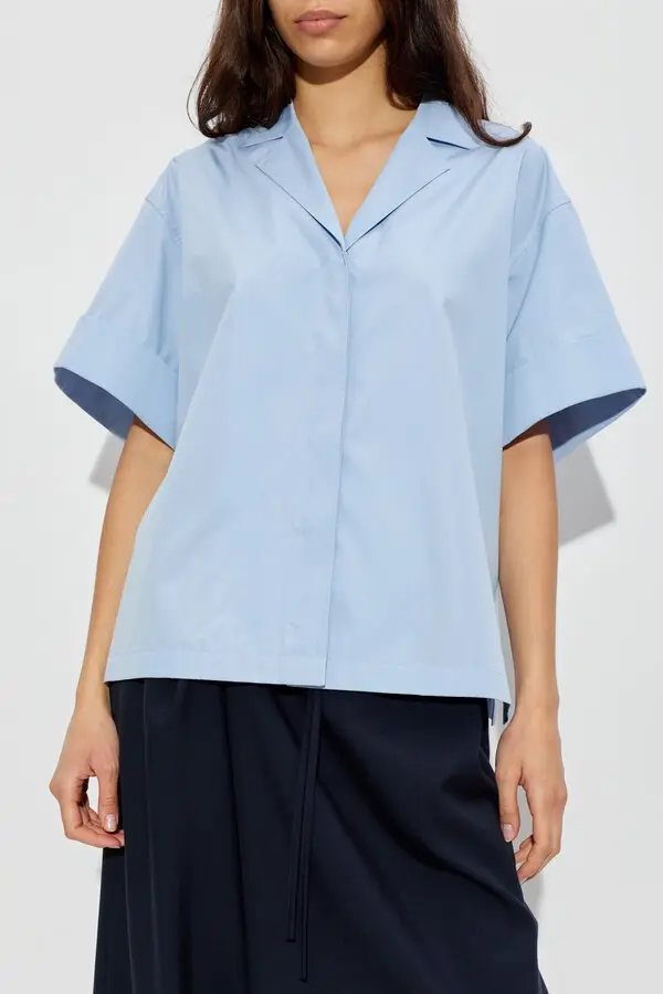 JIL SANDER Short Sleeve Shirt - Light Blue