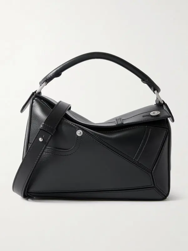 Loewe Puzzle Panta Small Shoulder Bag - Black