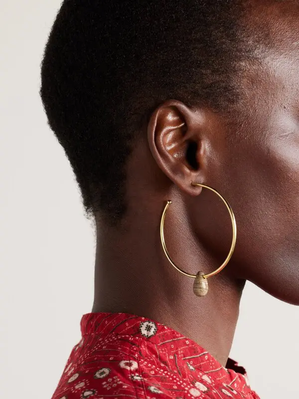 Isabel Marant Agate Hoop Earrings