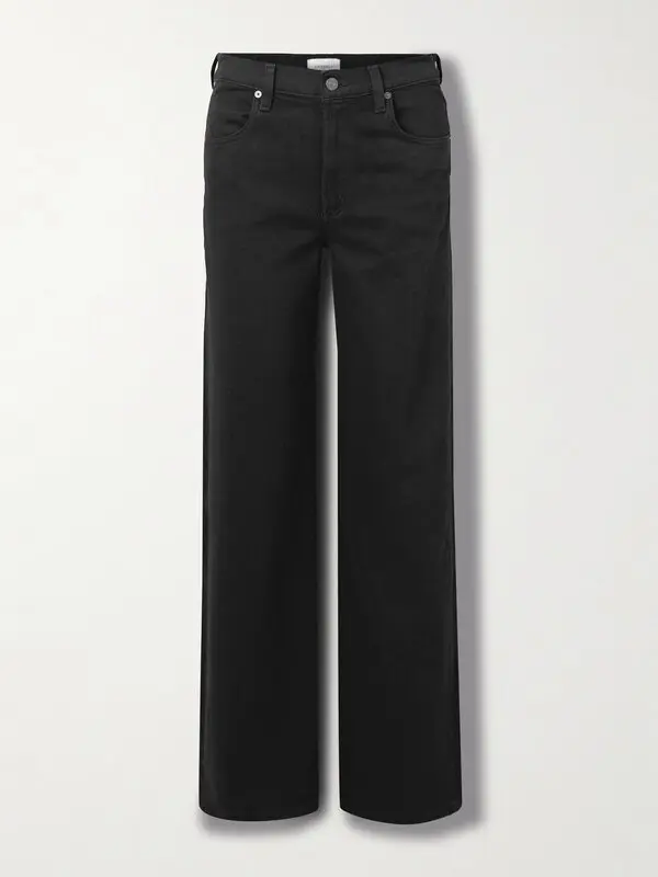 Citizens Of Humanity Annina High-rise Wide-leg Jeans - Black