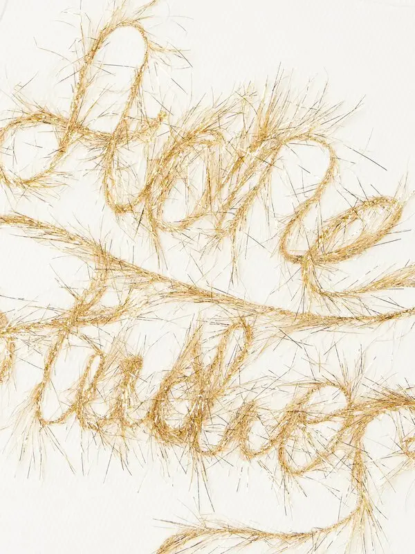 Acne Studios Tinsel-trimmed Layered Jersey T-shirt - Neutrals