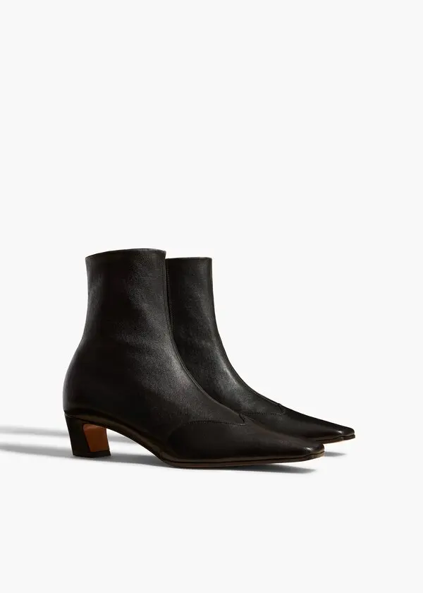 Khaite Nevada Stretch Low Boots - Black