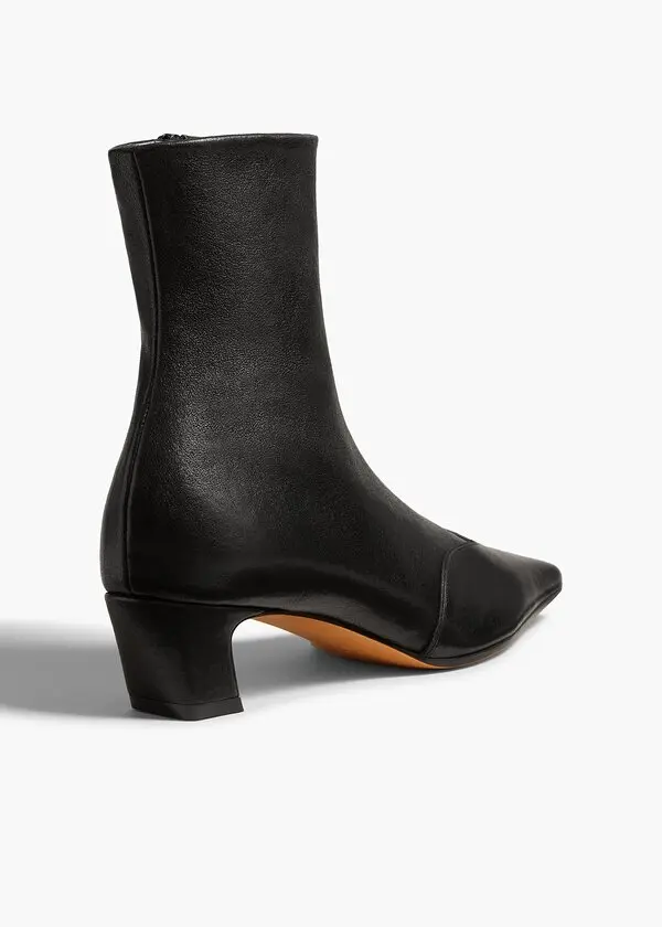 Khaite Nevada Stretch Low Boots - Black