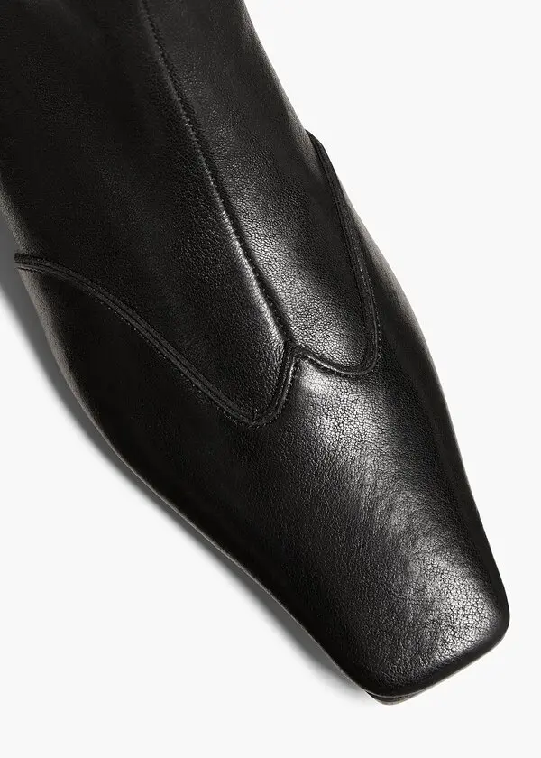 Khaite Nevada Stretch Low Boots - Black
