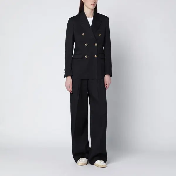 GOLDEN GOOSE Wide Leg Wool Trousers