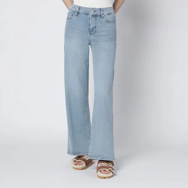 FRAME Le Slim Palazzo Jeans - Light Blue