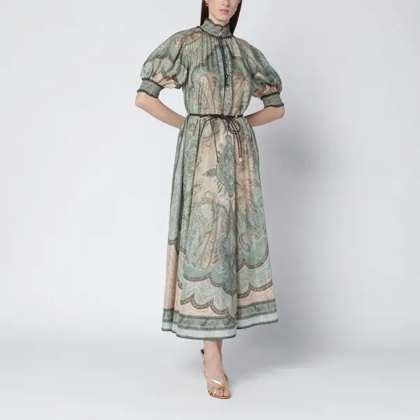 Zimmermann Wanderlust Billow Tapestry Dress - Multicolor