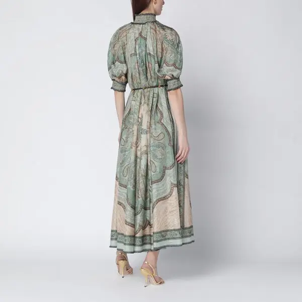 Zimmermann Wanderlust Billow Tapestry Dress - Multicolor