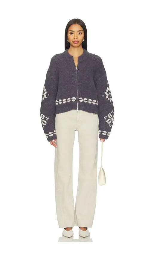 L*Space Cosmos Zip Up Sweater