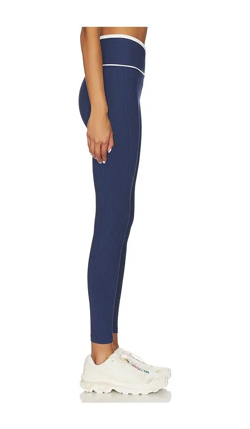 Year Of Ours Ribbed Two Tone Veronica Legging In . Also - Navy