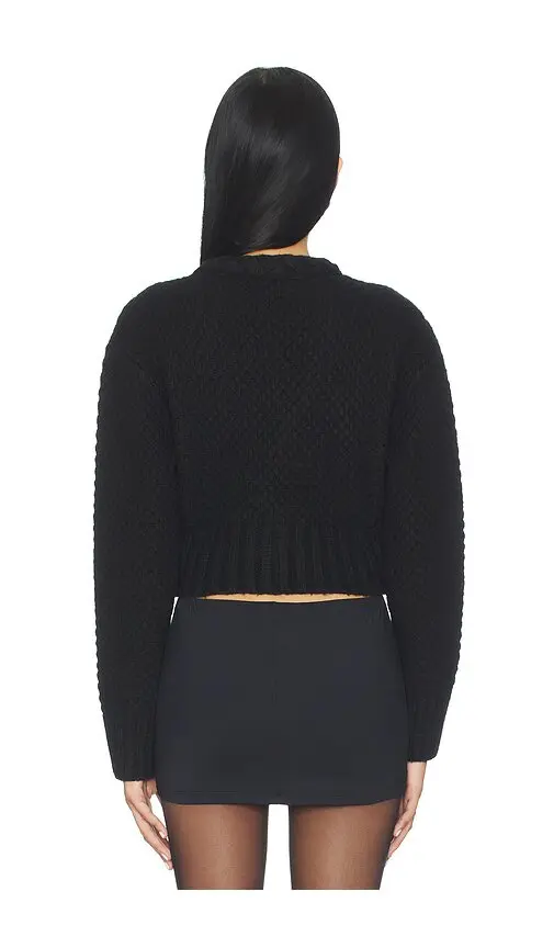 Majorelle Phiala Cropped Cardigan - Black