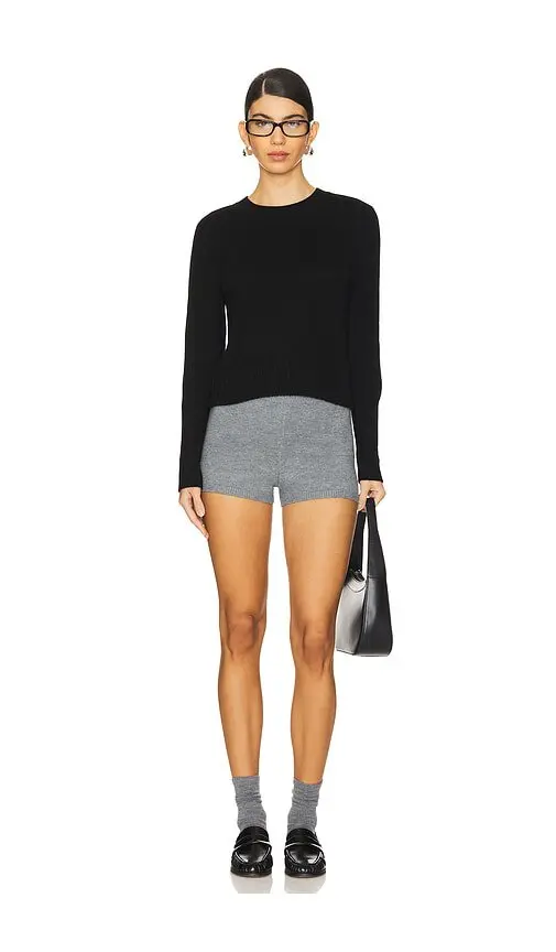 Guest In Residence Shrunken Crewneck Cashmere Top
