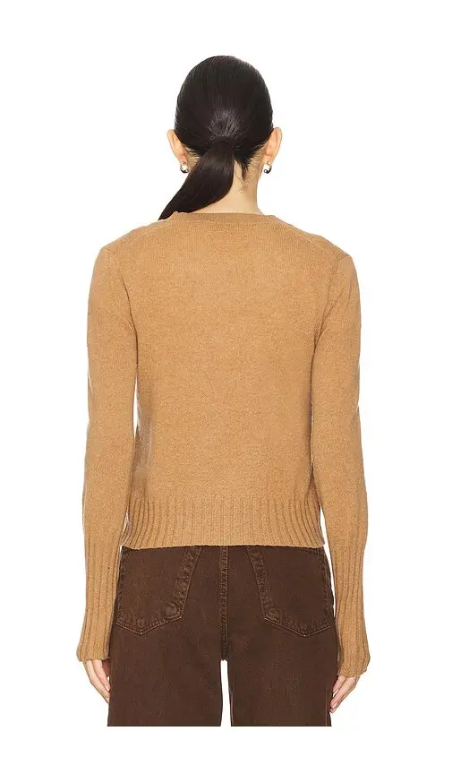 Guest In Residence Shrunken Crew Cashmere Sweater - Brown