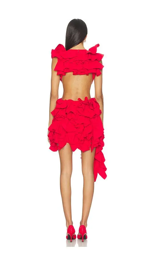 AKNVAS Ruffle Mini Dress