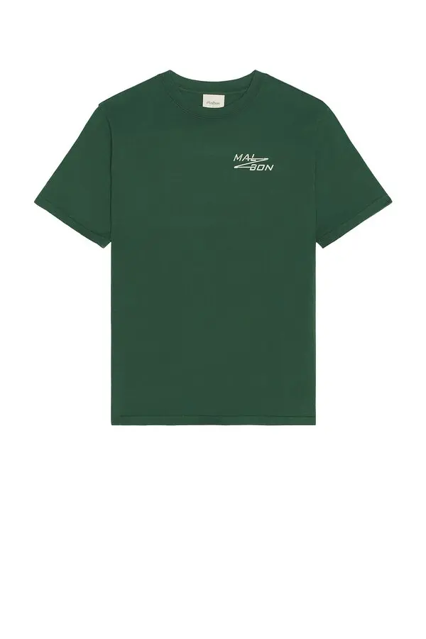 MALBON Bermuda Sport Utility Tee In Green - Hunter Green