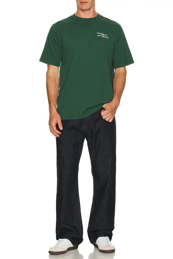 MALBON Bermuda Sport Utility Tee In Green