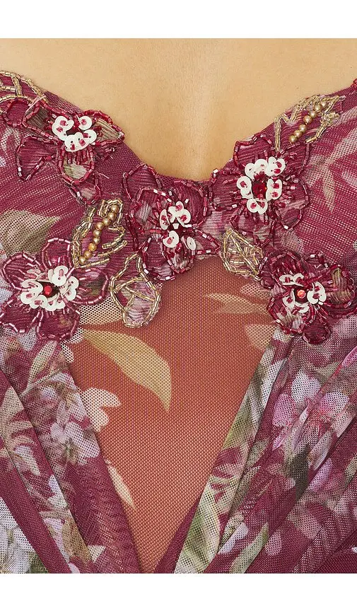 PatBO Delicata Beaded Gown