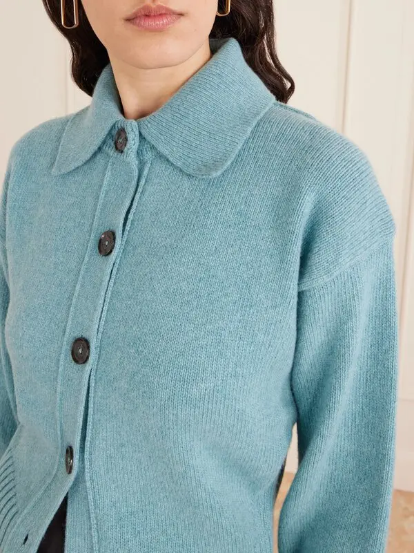 Proenza Schouler Rocio Cashmere-blend Cardigan - Blue
