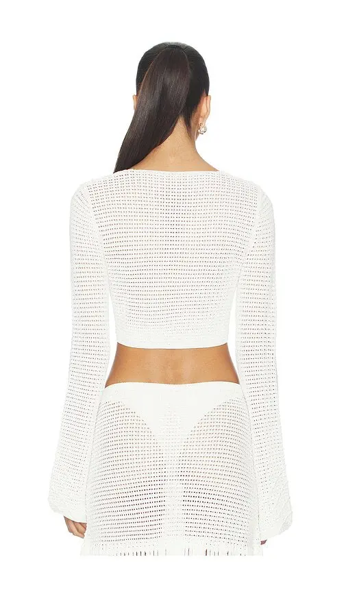 Devon Windsor Erin Longsleeve Top - Ivory