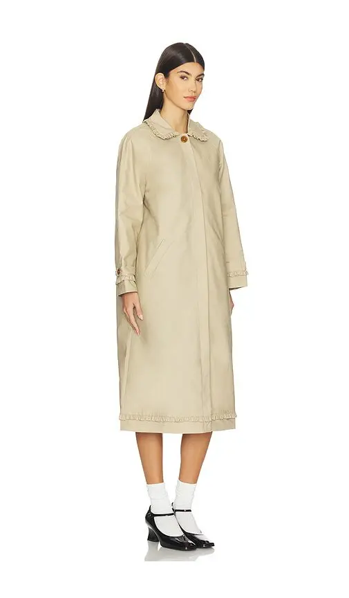 MY MUM MADE IT Tailored Gather Trench Coat In . Also