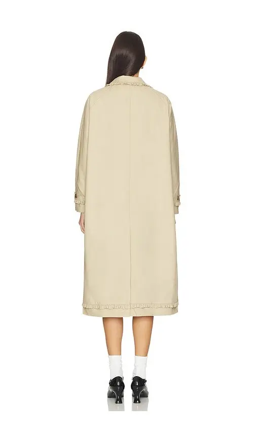 MY MUM MADE IT Tailored Gather Trench Coat In . Also