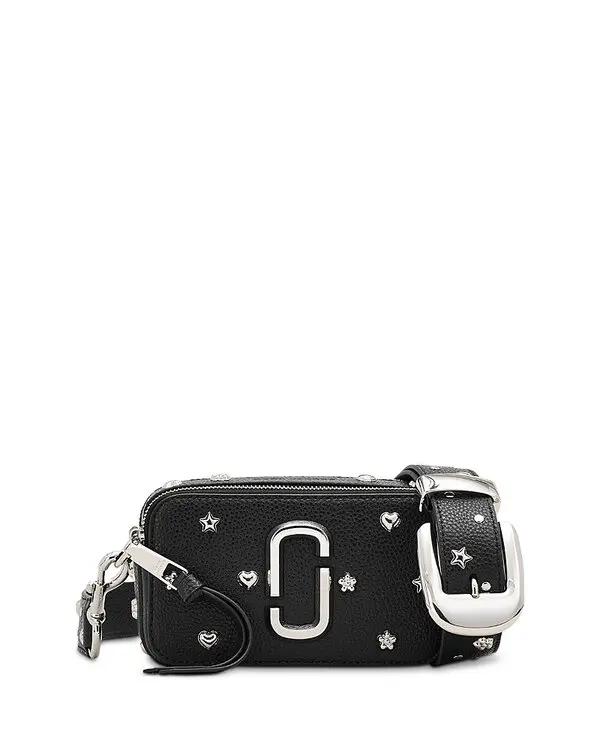 Marc Jacobs The Snapshot Icon Mini Studded Leather Camera Bag - Black Multi