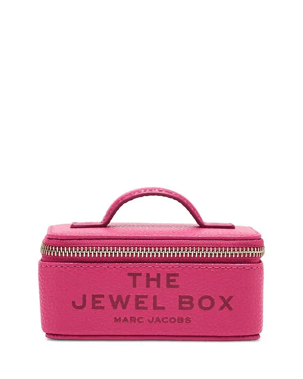 Marc Jacobs The Jewel Box Leather Vanity Case - Raspberry