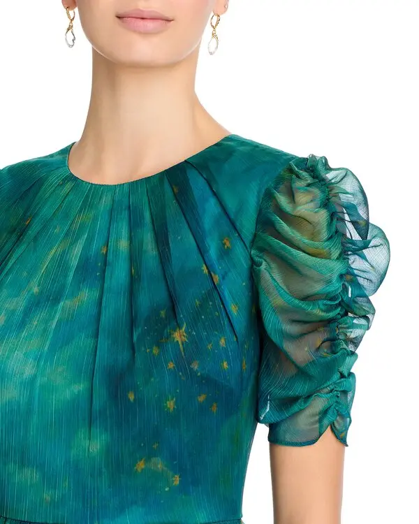 Theia Carmen Short Sleeve Dress