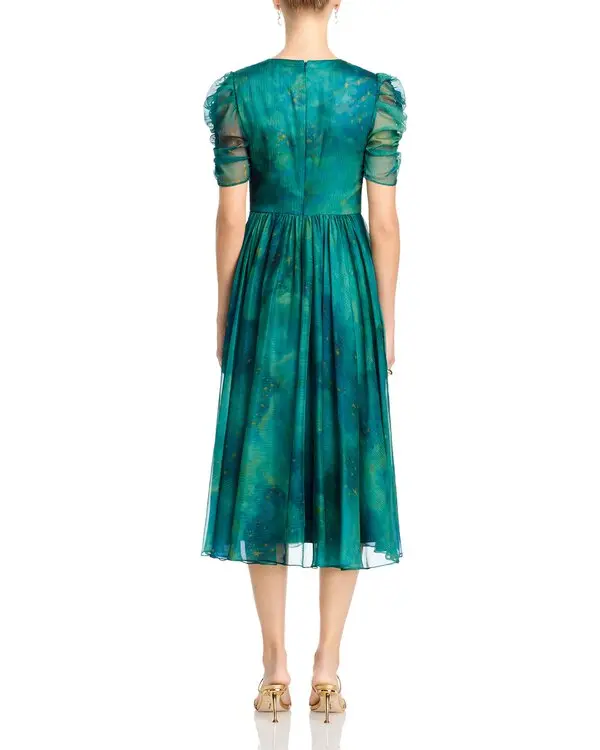 Theia Carmen Short Sleeve Dress