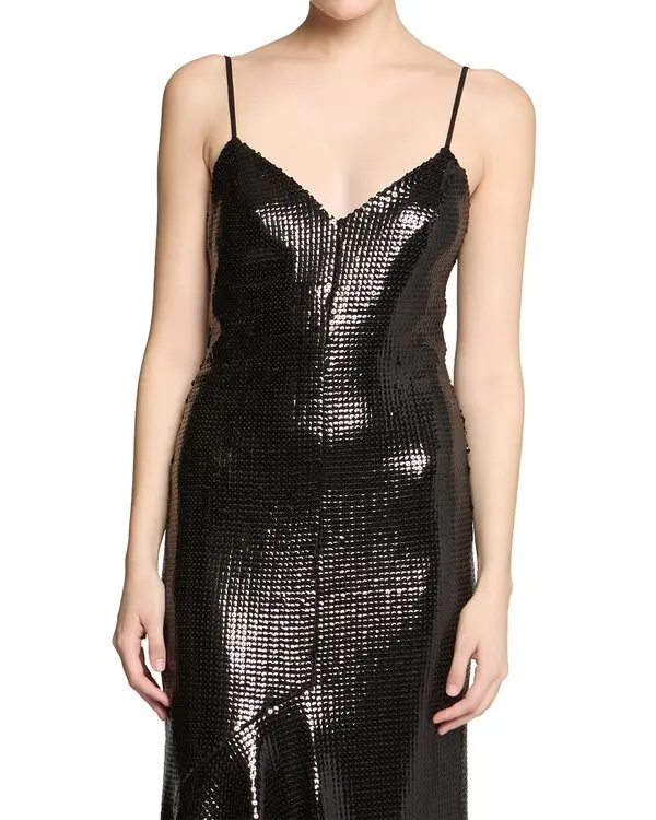 Halston Lucia Sequinned Midi Dress