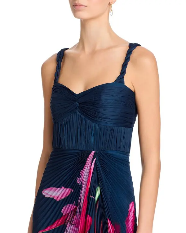 AMUR Drea Pleated Gown