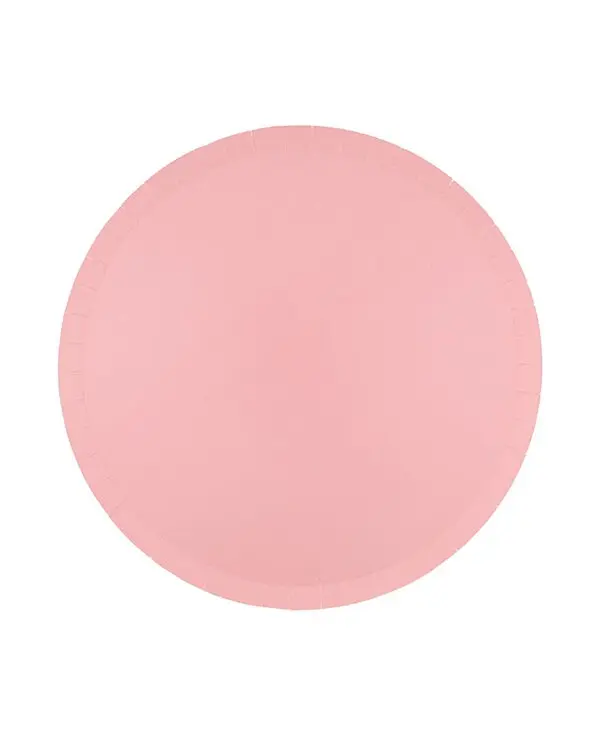JOLLITY & CO Solid Shade Colors, Paper Party Dinner Plates, Set Of 8 - Amaranth