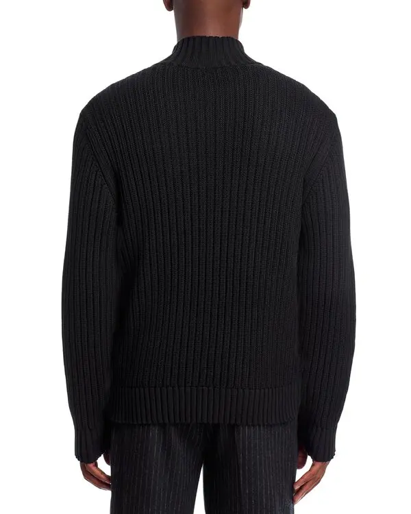 Hugo Sriton Zip Front Sweater