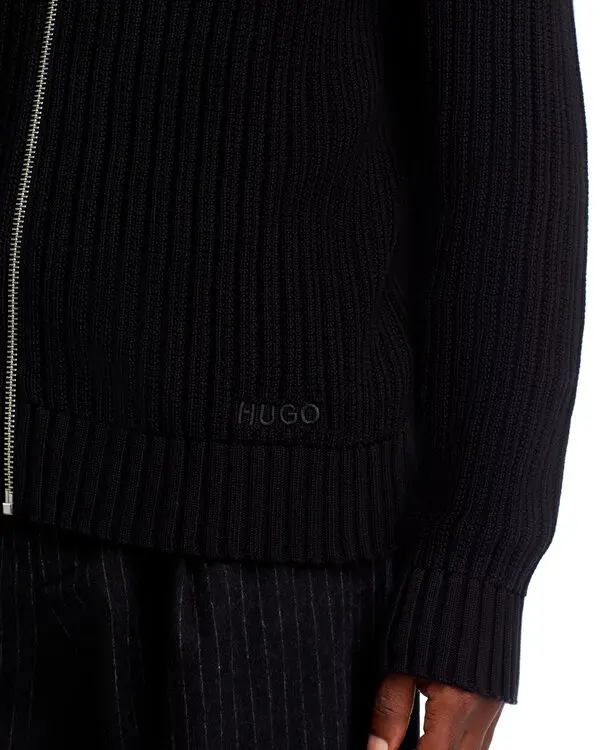 Hugo Sriton Zip Front Sweater