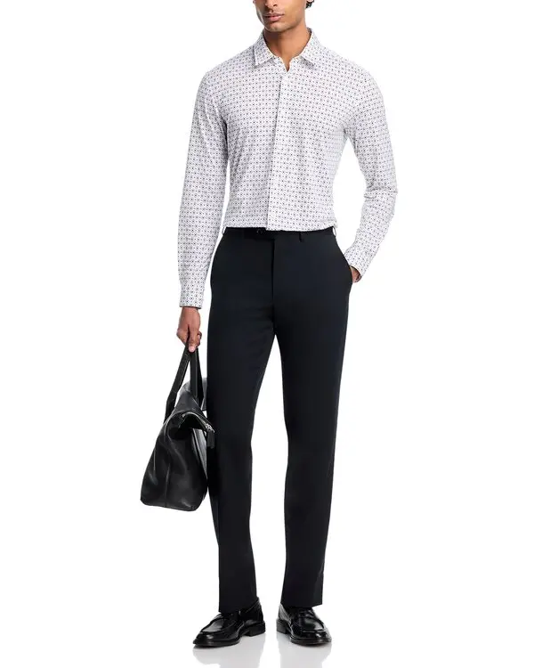 BOSS Owen Relaxed Fit Printed Button Front Shirt